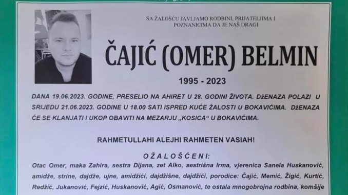 Na Ahiret preselio Čajić (Omer) Belmin